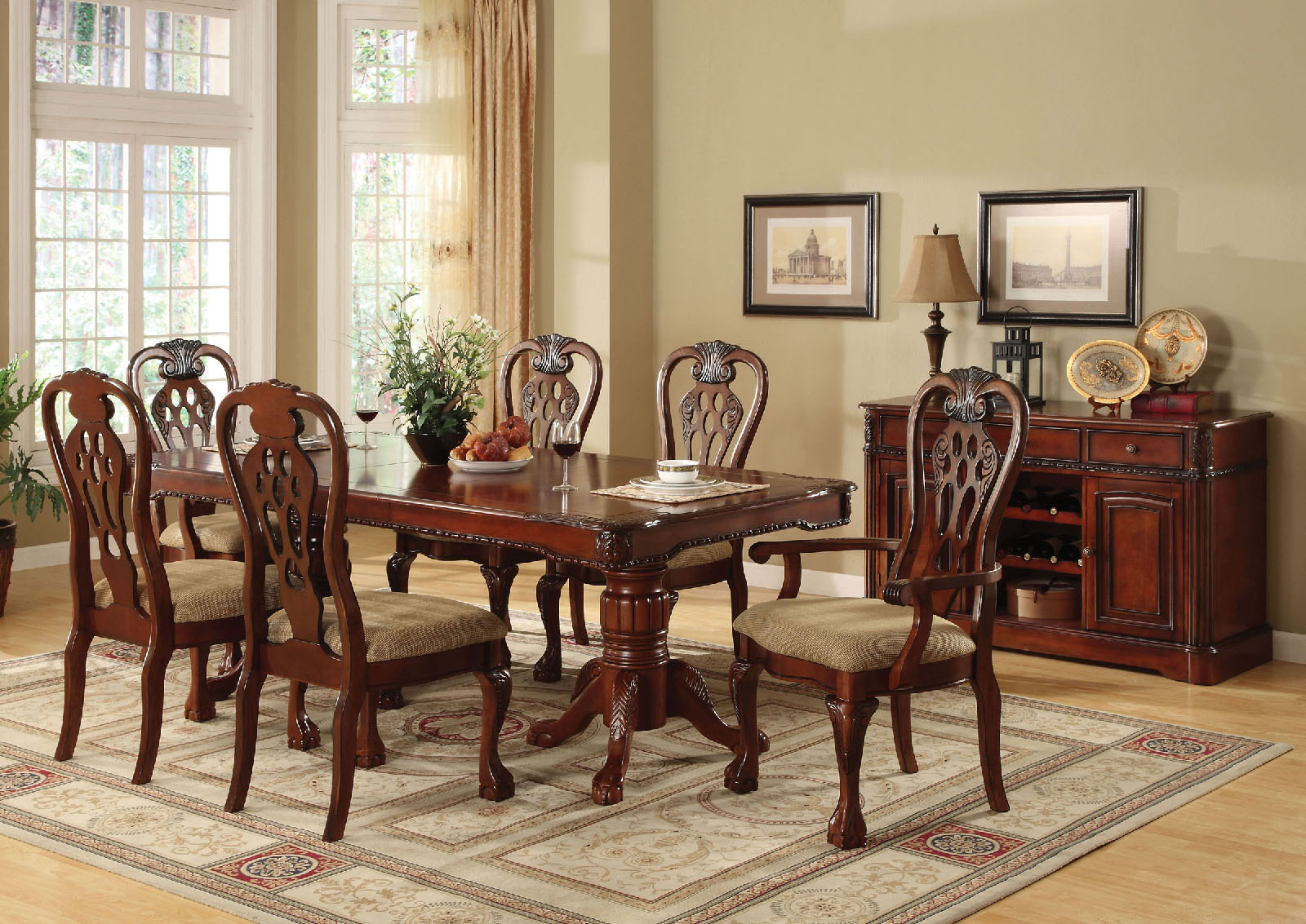 liquidationspots.com: Dining Table w/ Double Pedestals