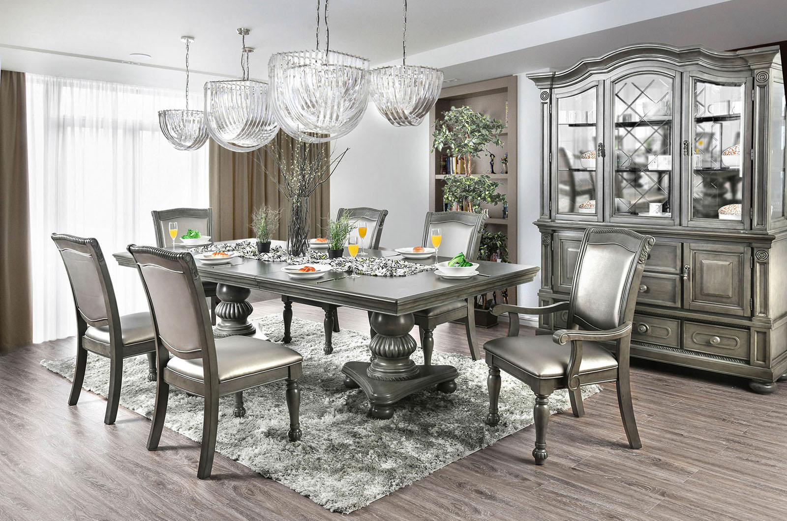 liquidationspots.com: Dining Table, Gray