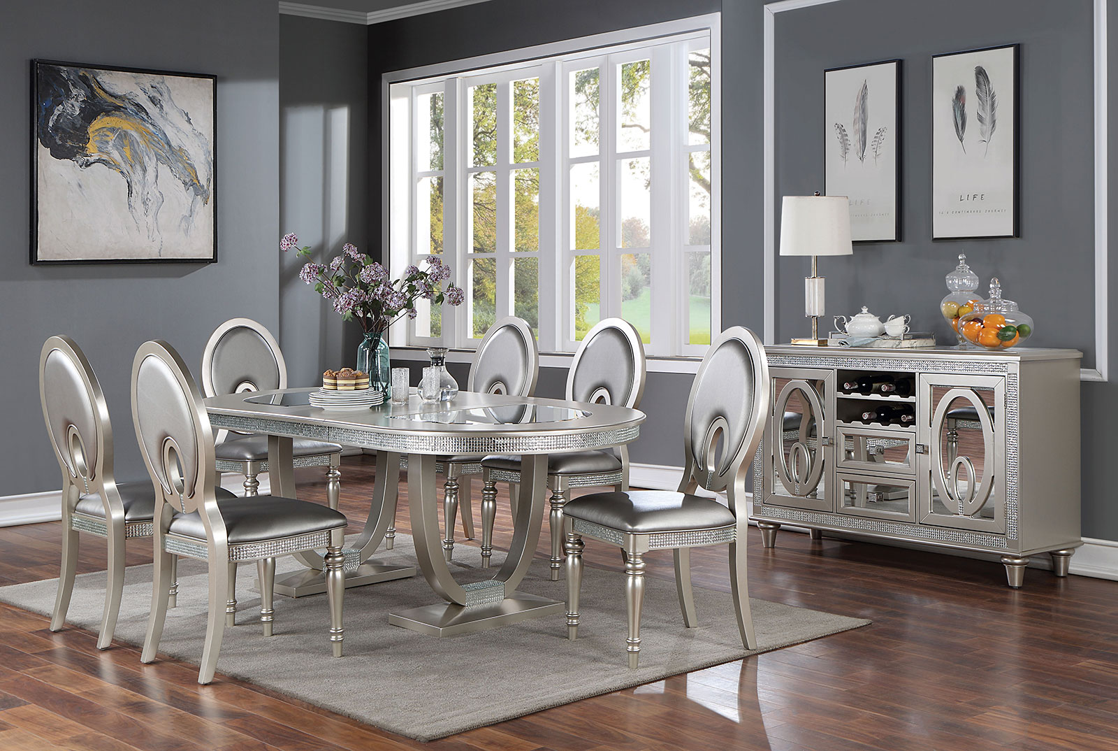 liquidationspots.com: 7 Pc. Dining Table Set