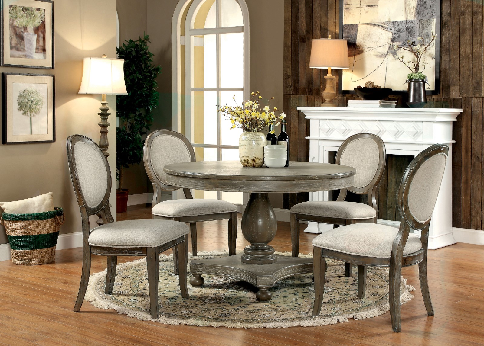 liquidationspots.com: 5 Pc. Round Dining Table Set