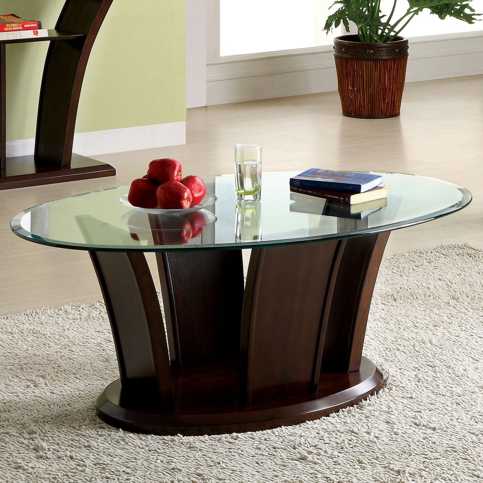 liquidationspots.com: Coffee Table, Brown Cherry