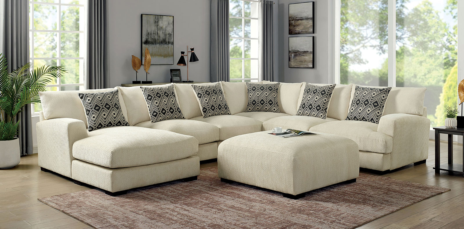 liquidationspots.com: U-Shaped Sectional