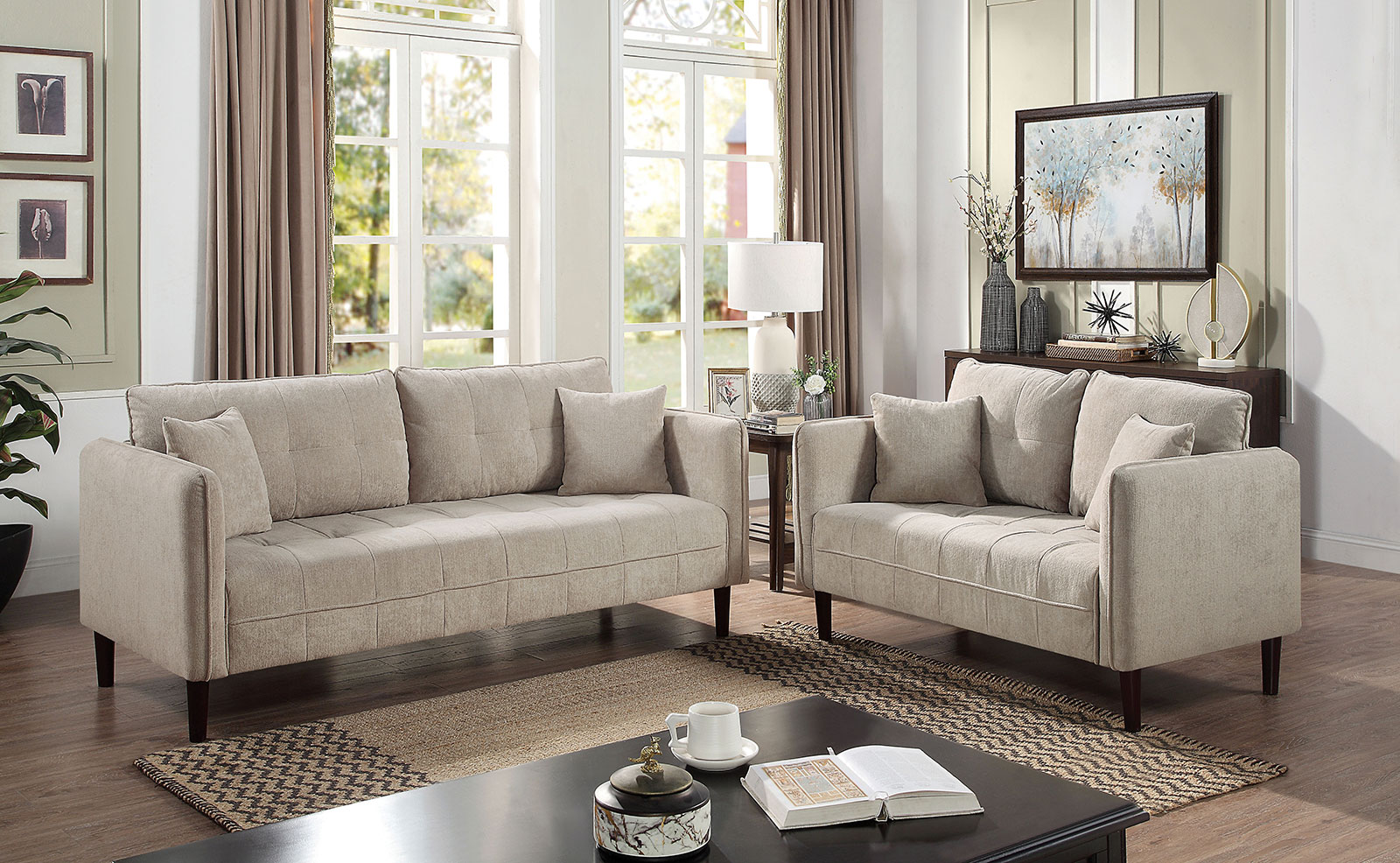 liquidationspots.com: Sofa + Loveseat