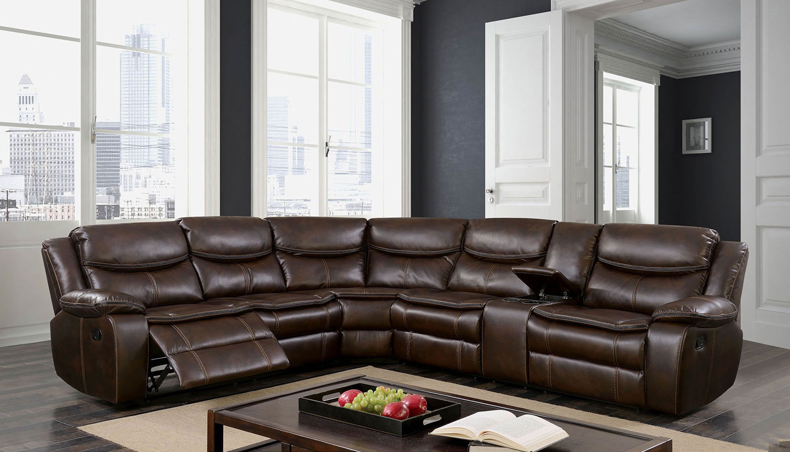 liquidationspots.com: Sectional, Brown