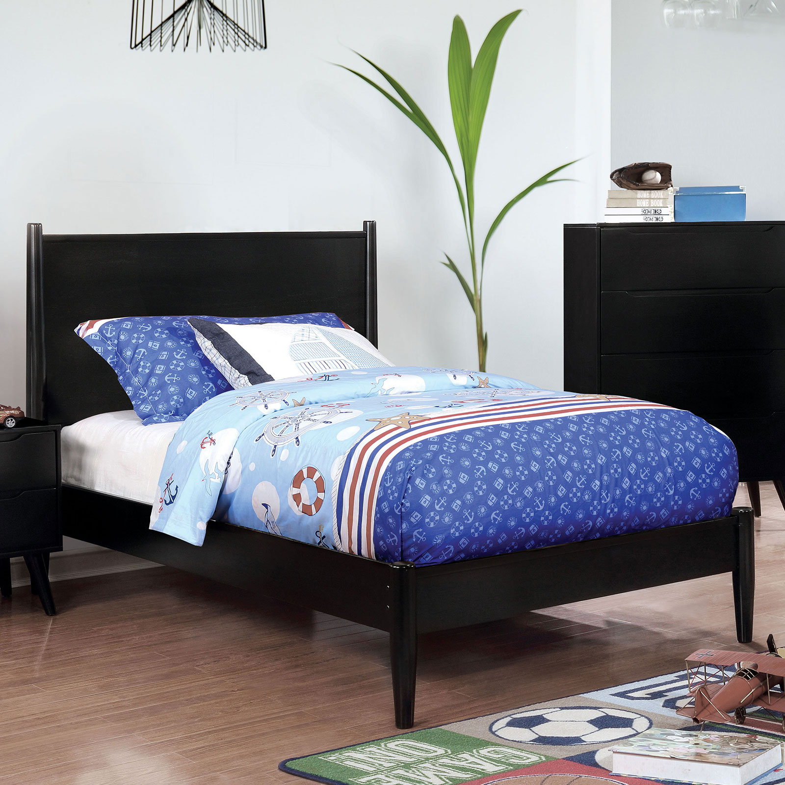 liquidationspots.com: Twin Bed, Black