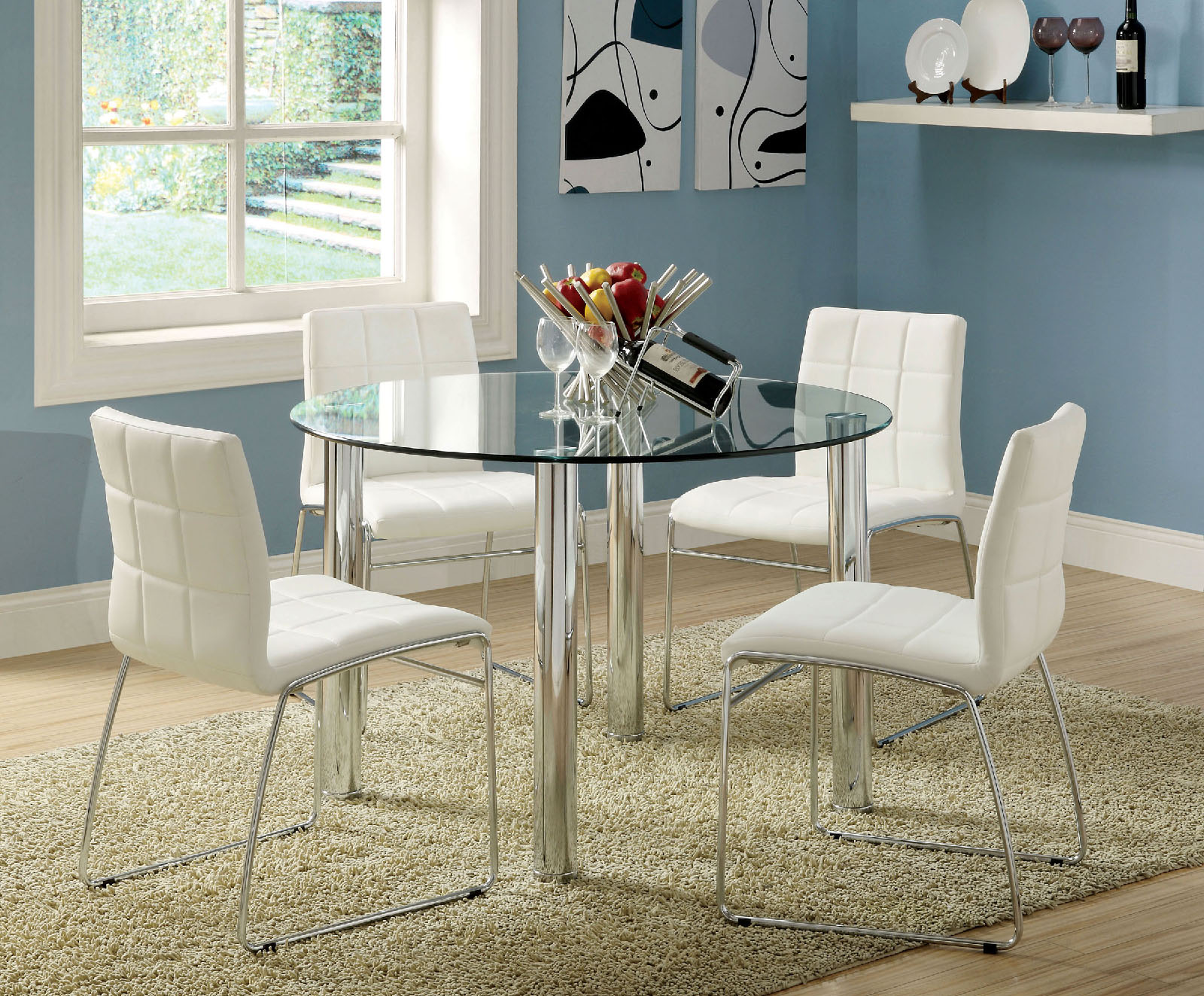 liquidationspots.com: 5 Pc. Round Dining Table Set