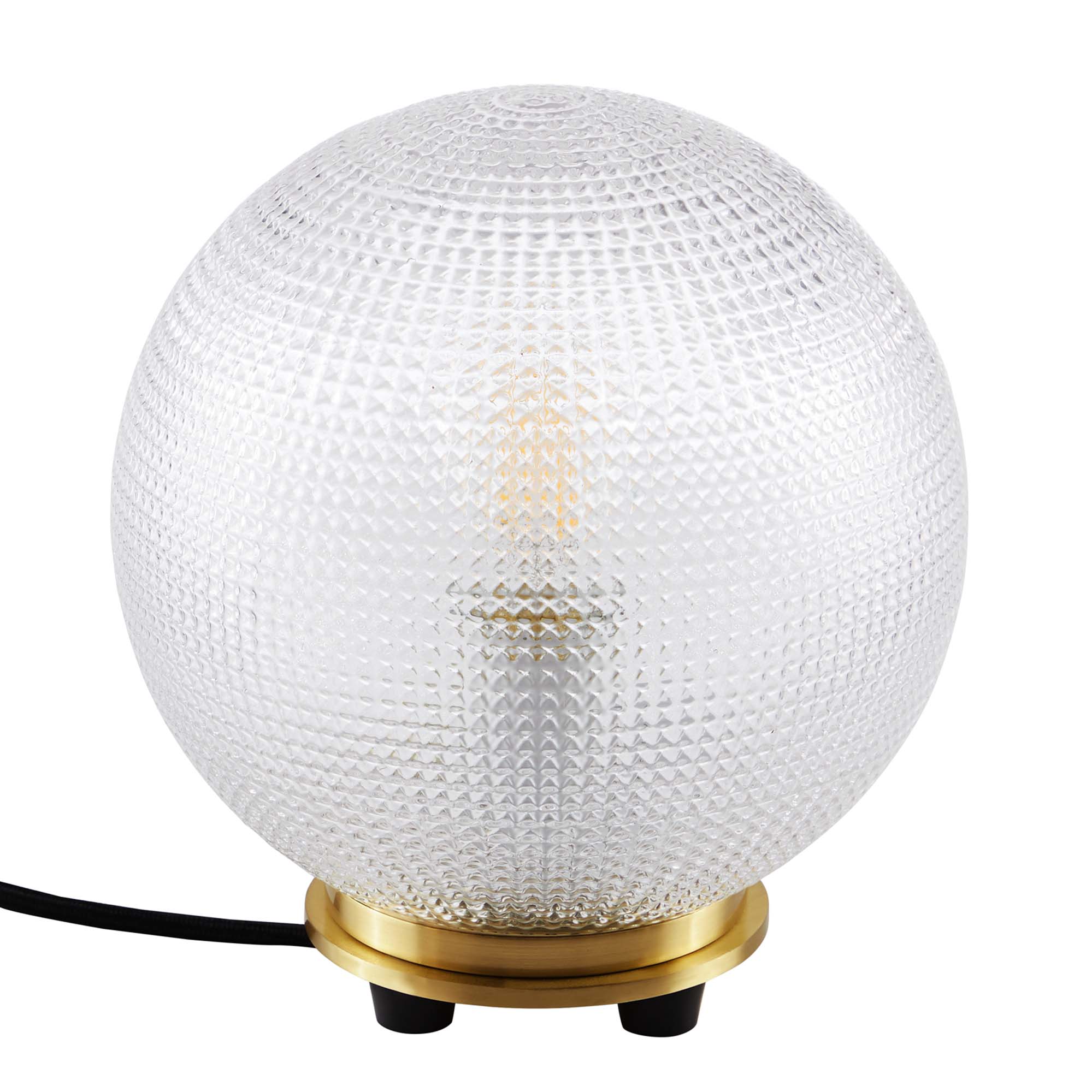 liquidationspots.com: Destiny Glass and Metal Table Lamp by Modway