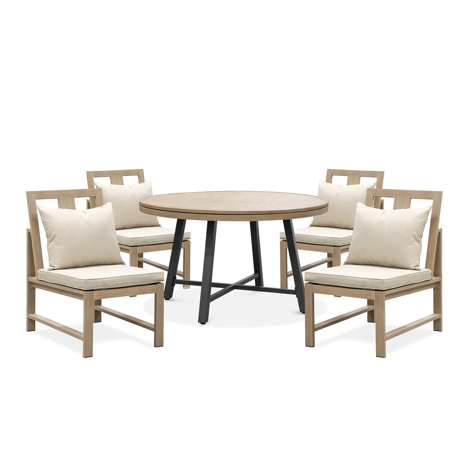liquidationspots.com: 5 Pc. Game Table Set w/ 4 Armless Chairs