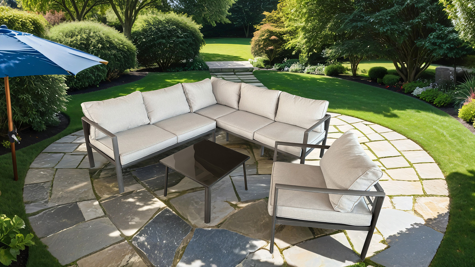 liquidationspots.com: 4 Pc. Outdoor Sectional Set