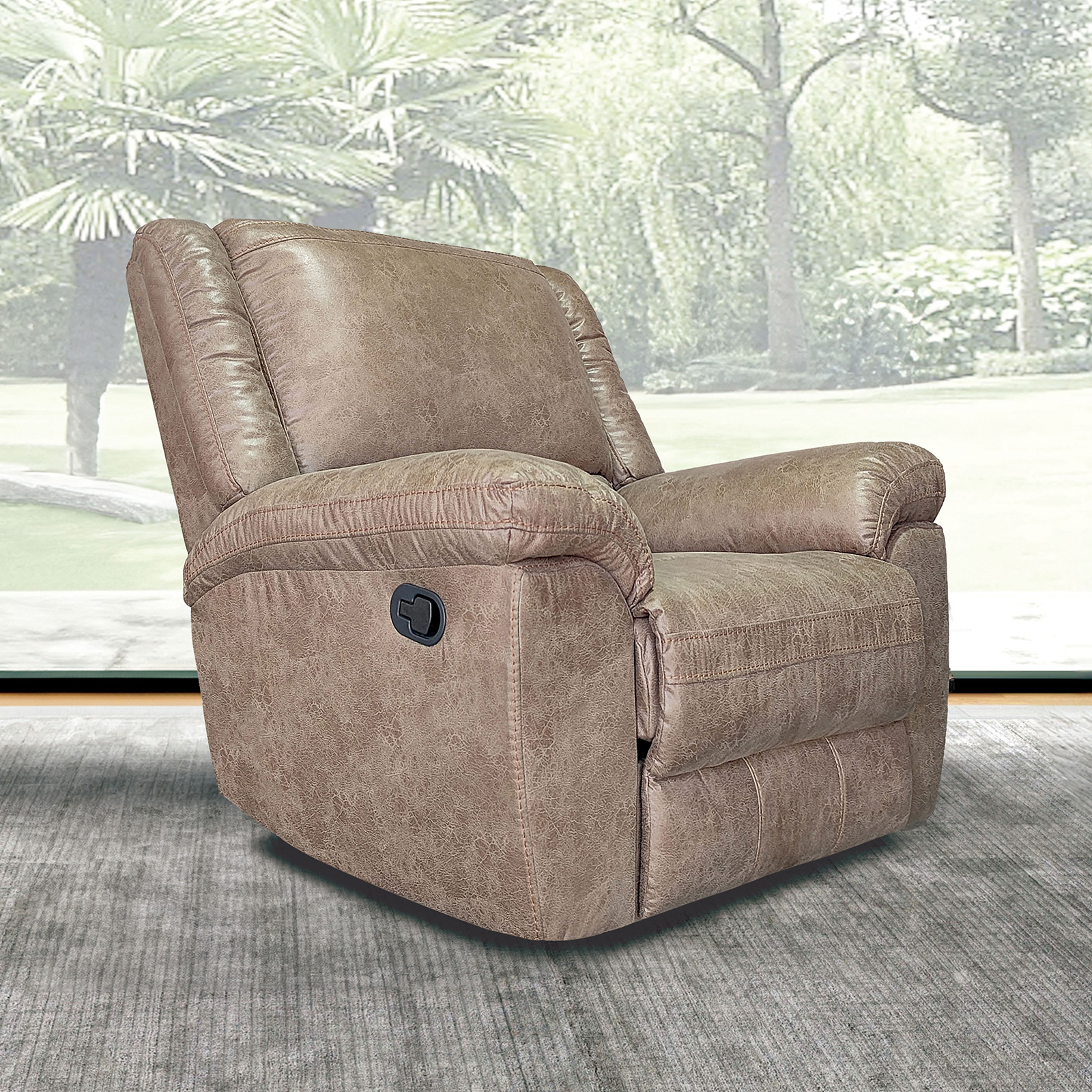 liquidationspots.com: Rocker Recliner, Brown
