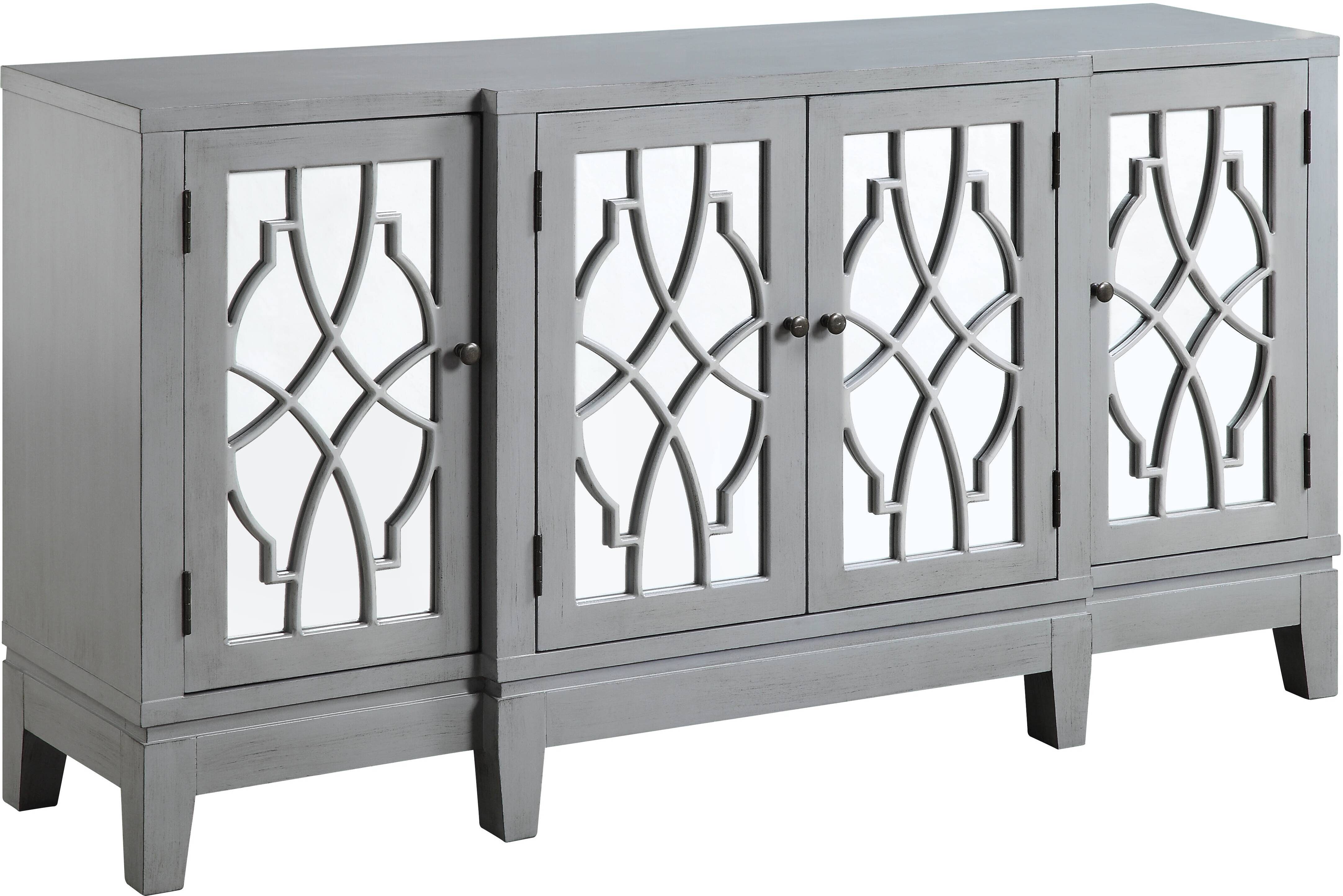 liquidationspots.com: Magdi Rectangular Console Table (Antique Gray Finish)